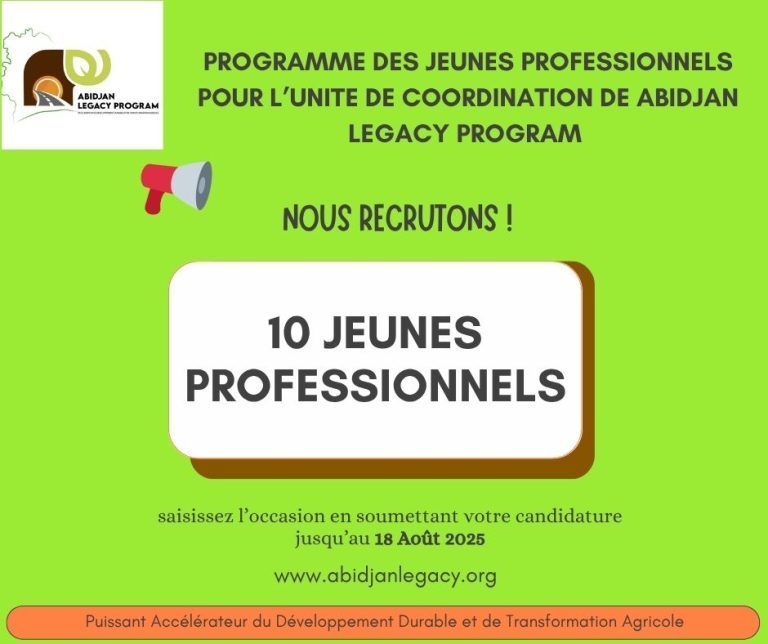 Recrutement - Abidjan Legacy Program